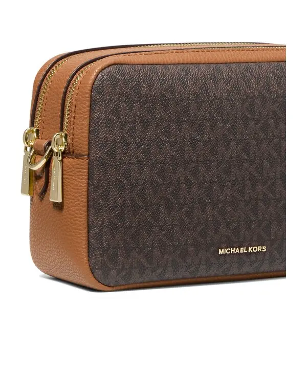 Michael Kors Monogram Coatedcanvas Camera Bag