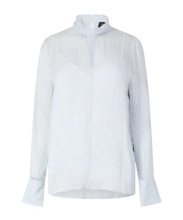 Hugo Boss Geometric Jacquard Blouse