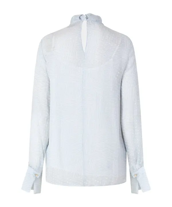 Hugo Boss Geometric Jacquard Blouse