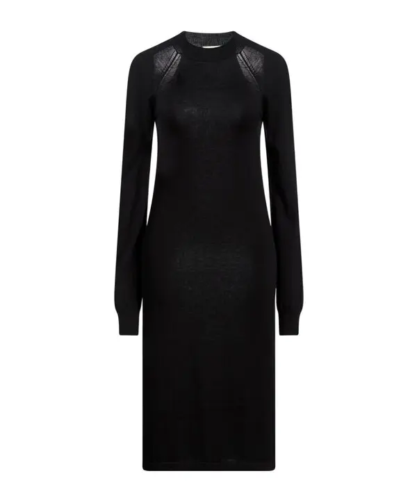 Sportmax Solid-colored Knitted Dress - Black