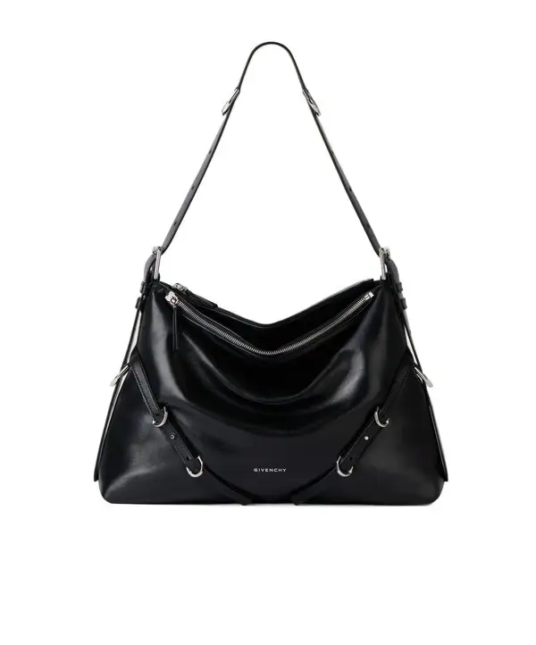 Givenchy Medium Voyou Bomber Bag In Nappa Leather - Black
