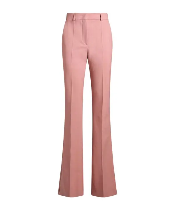 Sportmax Slim-fit Wool Suit Pants - Pink