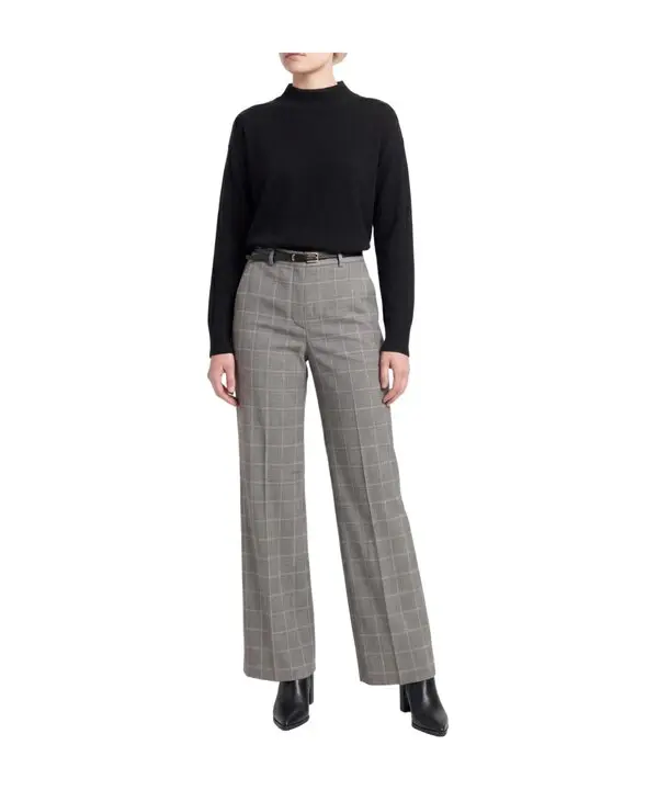 Max Mara Plaid Wide-leg Pants