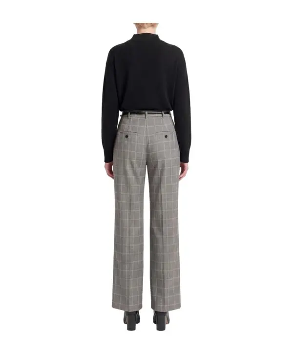 Max Mara Plaid Wide-leg Pants