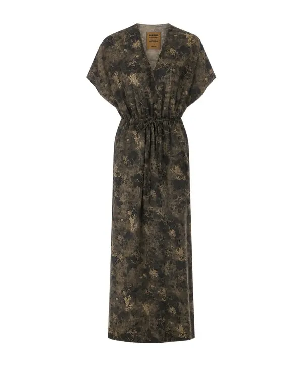 UMA WANG V-neck Printed Maxi Dress - No