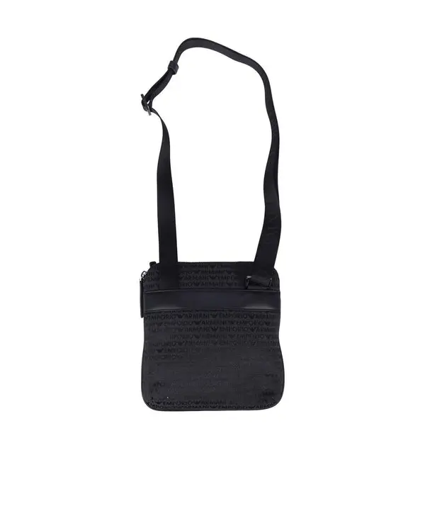 Emporio Armani Allover Lettering Messenger Bag