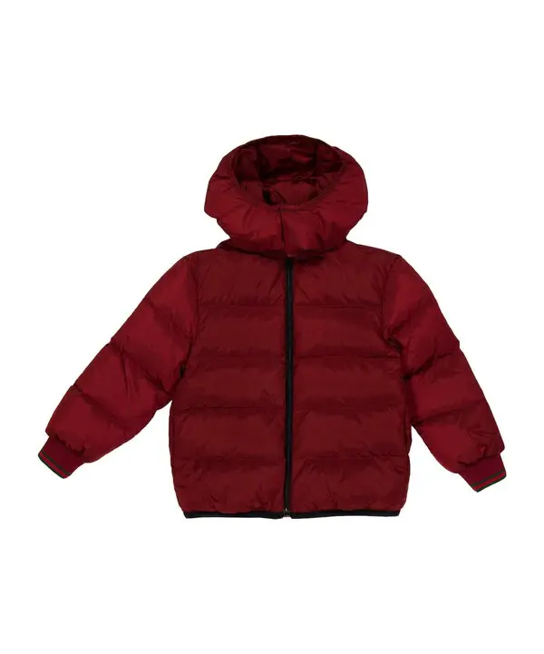 Gucci Hooded Quilted Jacket - Red