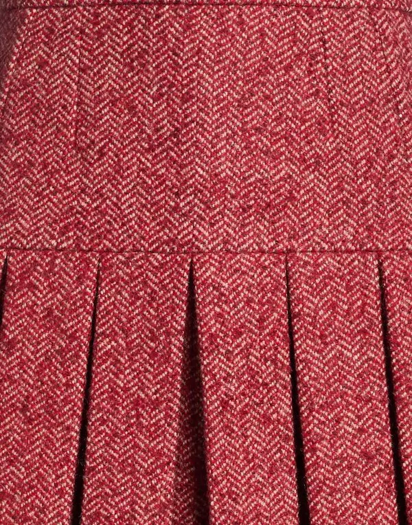 Dolce & Gabbana Herringbone Pleated Skirt