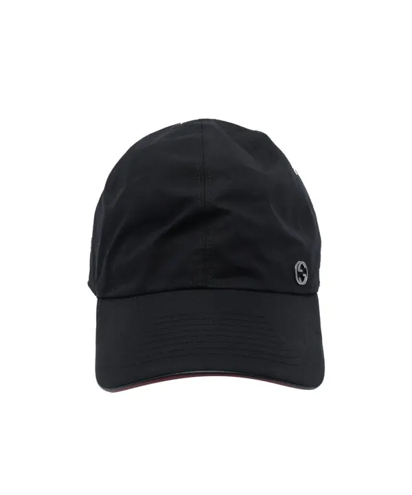 Gucci Double G Logo Baseball Cap - Black