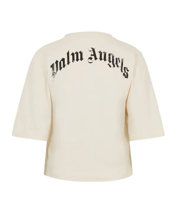 Palm Angels Crewneck Cropped Top