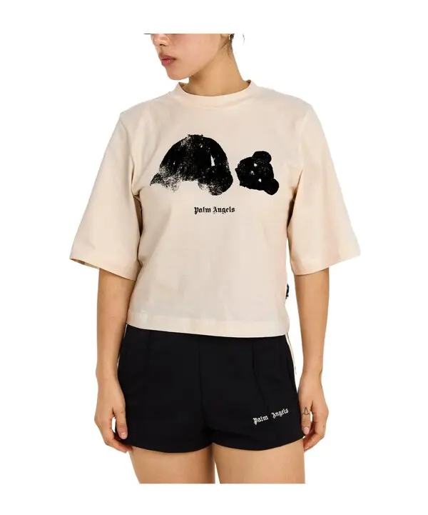Palm Angels Crewneck Cropped Top