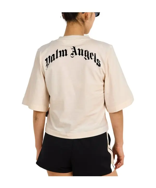 Palm Angels Crewneck Cropped Top