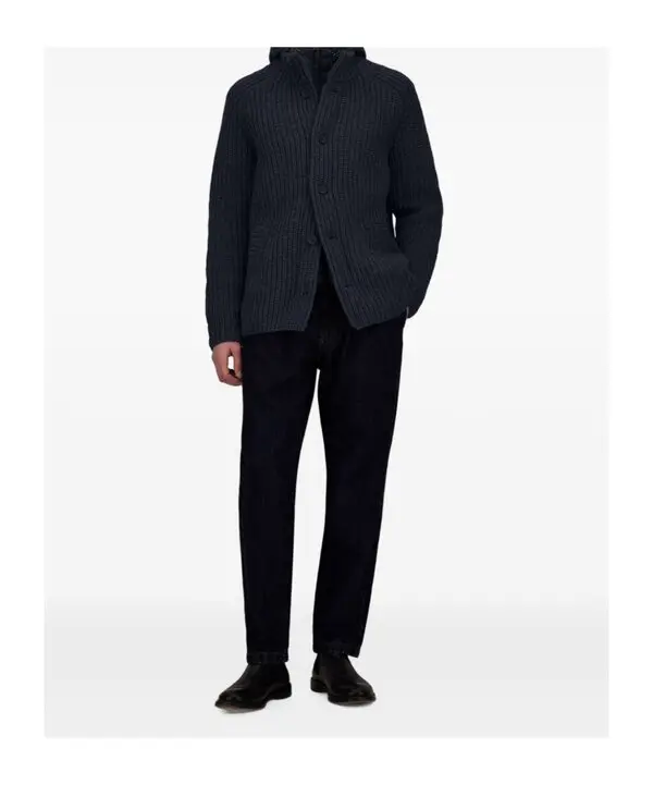 Herno Coarse-ribbed Knit Cotton Garment