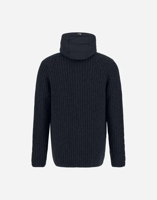 Herno Coarse-ribbed Knit Cotton Garment