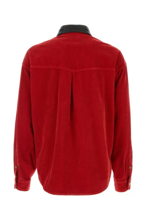 Versace Corduroy Velvet Blouson - Red