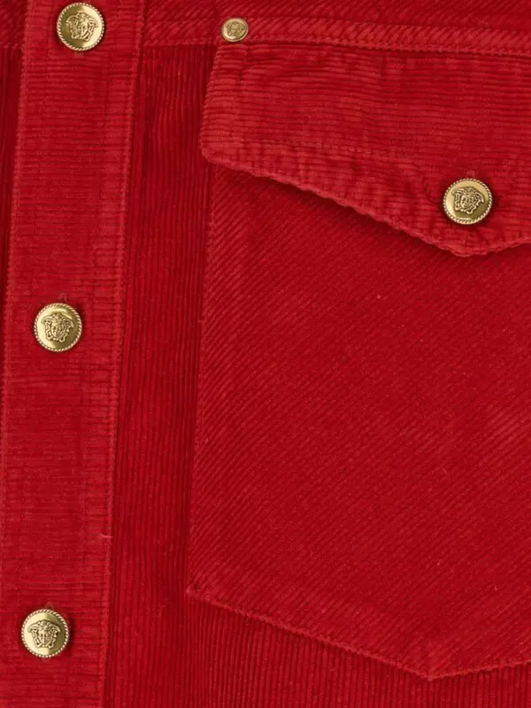 Versace Corduroy Velvet Blouson - Red