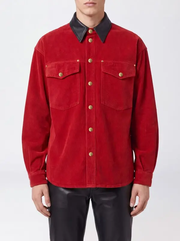 Versace Corduroy Velvet Blouson - Red