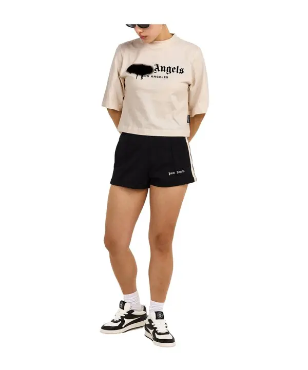 Palm Angels Mockneck Cropped Top