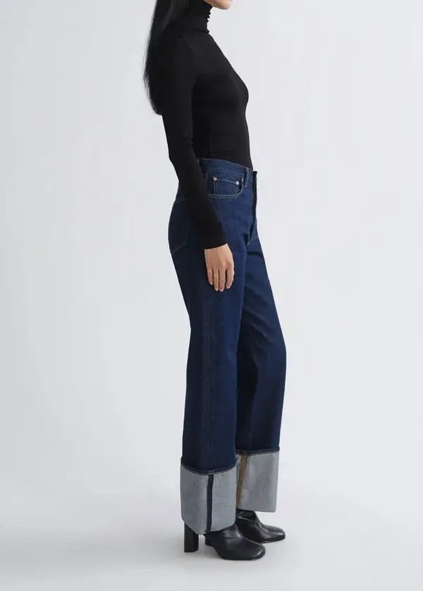 AGOLDE Ribbed Turtleneck Longsleeve Top