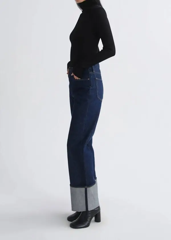 AGOLDE Ribbed Turtleneck Longsleeve Top