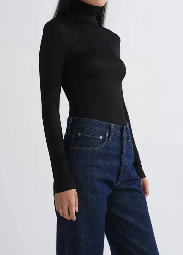 AGOLDE Ribbed Turtleneck Longsleeve Top