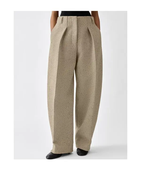 Jacquemus Ovalo Pleated Wide-leg Trousers