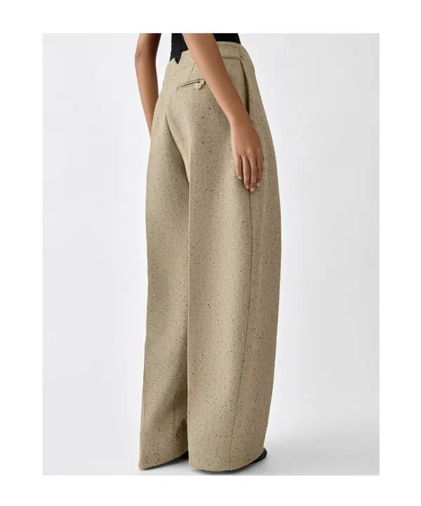 Jacquemus Ovalo Pleated Wide-leg Trousers