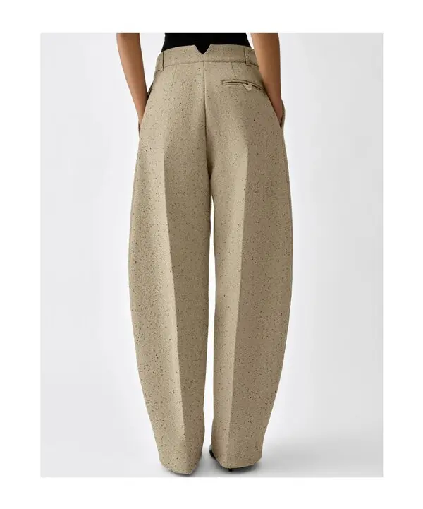 Jacquemus Ovalo Pleated Wide-leg Trousers