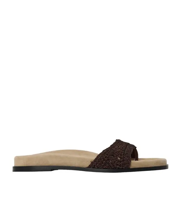 Magda Butrym Hollowed-out Woven Sandals - Black
