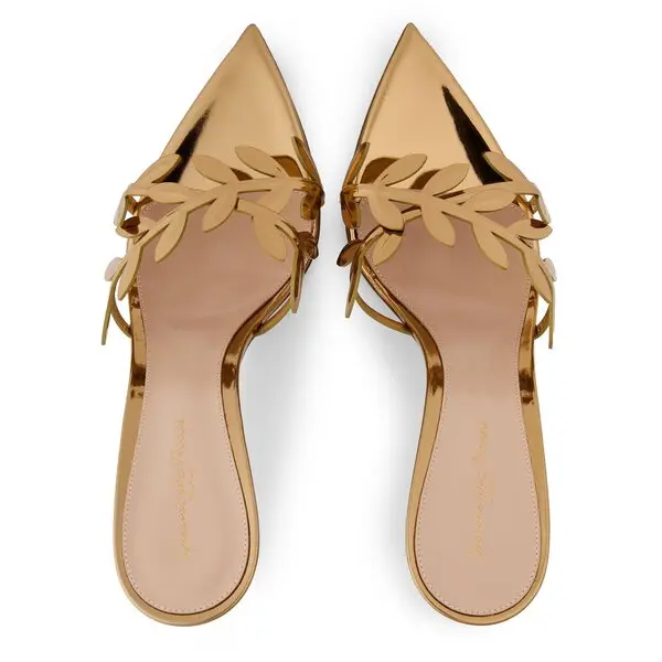 GIANVITO ROSSI Solid Color Heeled Mules