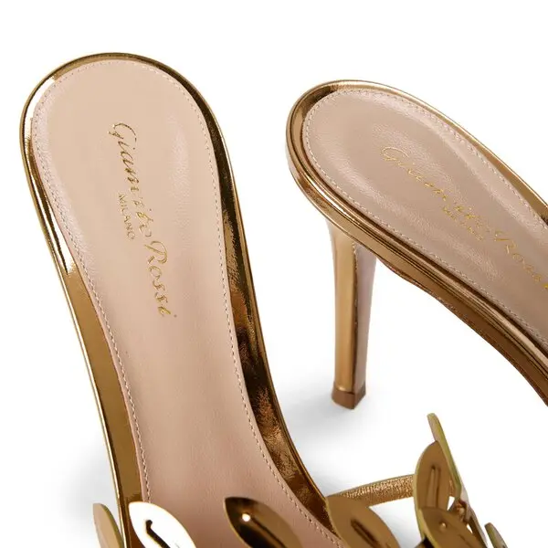 GIANVITO ROSSI Solid Color Heeled Mules
