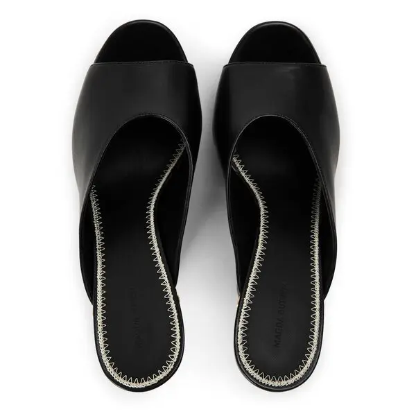 Magda Butrym Simple Wedge Heel Slippers