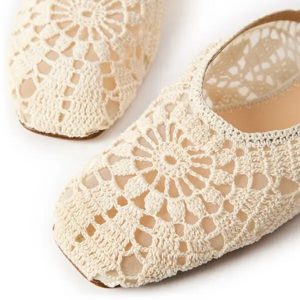 Magda Butrym Wearing Sandals On One Foot