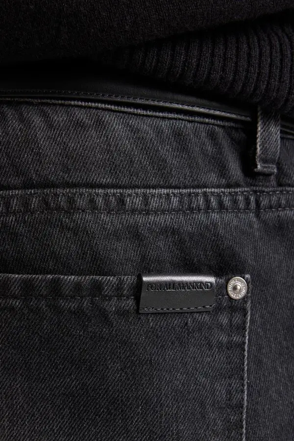 7 For All Mankind Leather-look Zip Ankle Skinny Trousers