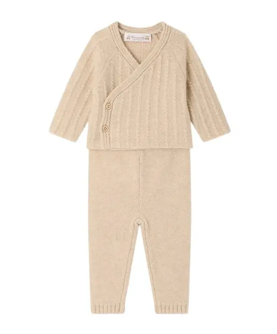 Bonpoint Myrtil Cable-knit Set In Cashmere