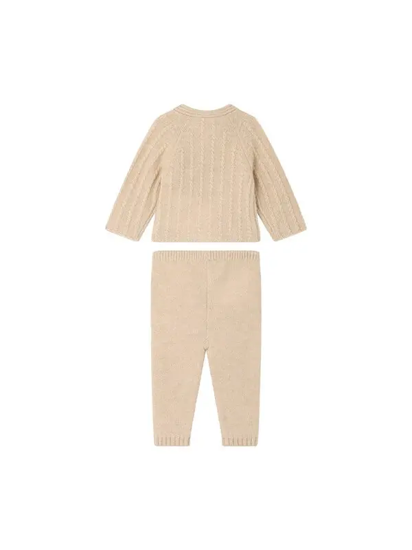 Bonpoint Myrtil Cable-knit Set In Cashmere