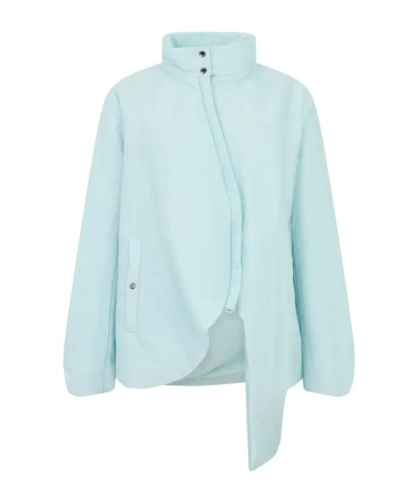 Herno Asymmetric Lightweight Jacket - Light Blue