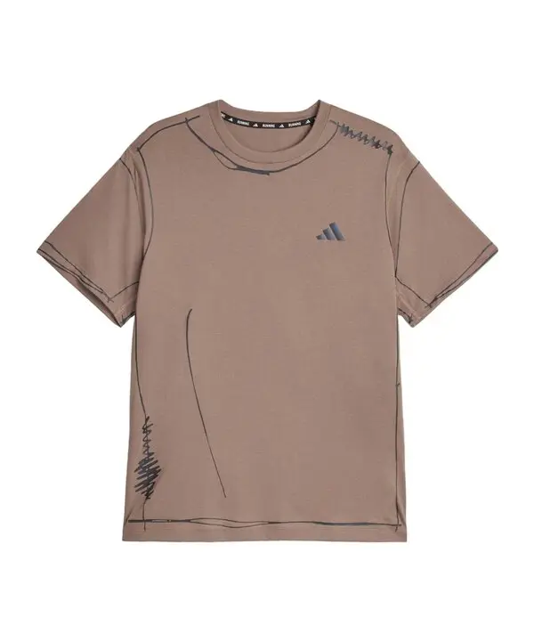 ADIDAS ORIGINALS Printed T-shirt - Brown