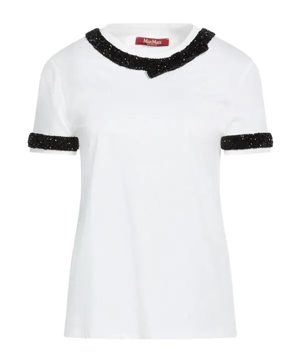 Max Mara Solid-color Short-sleeved T-shirt - White