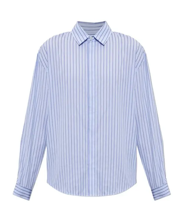 Jacquemus Dog-print Striped Shirt - Blue