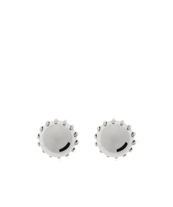 Marni Round Earrings - Gray