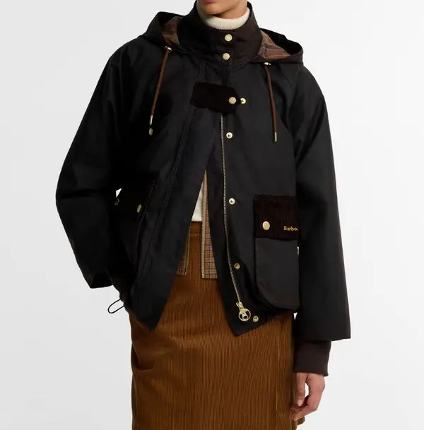 Barbour Hooded Corduroytrim Outdoor Jacket