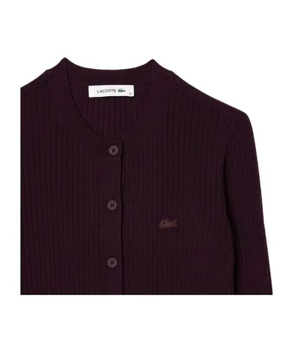 Lacoste Crewneck Knit Cardigan