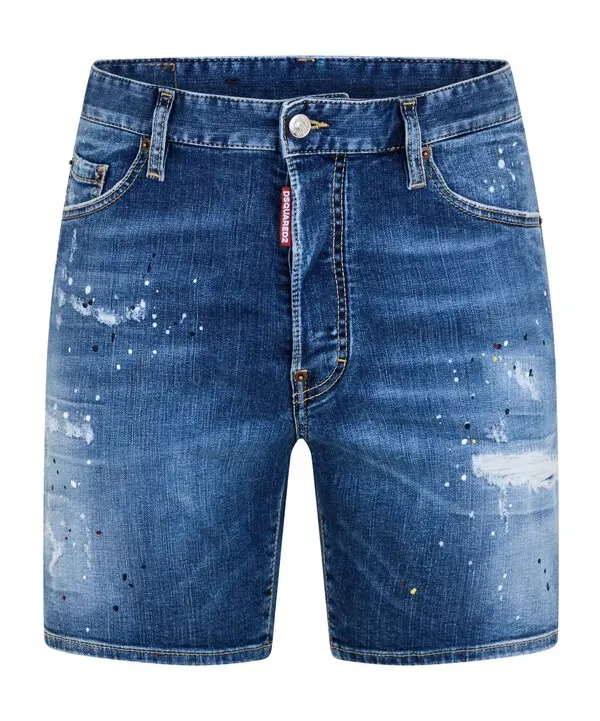 Dsquared2 Midrise Denim Shorts - Blue