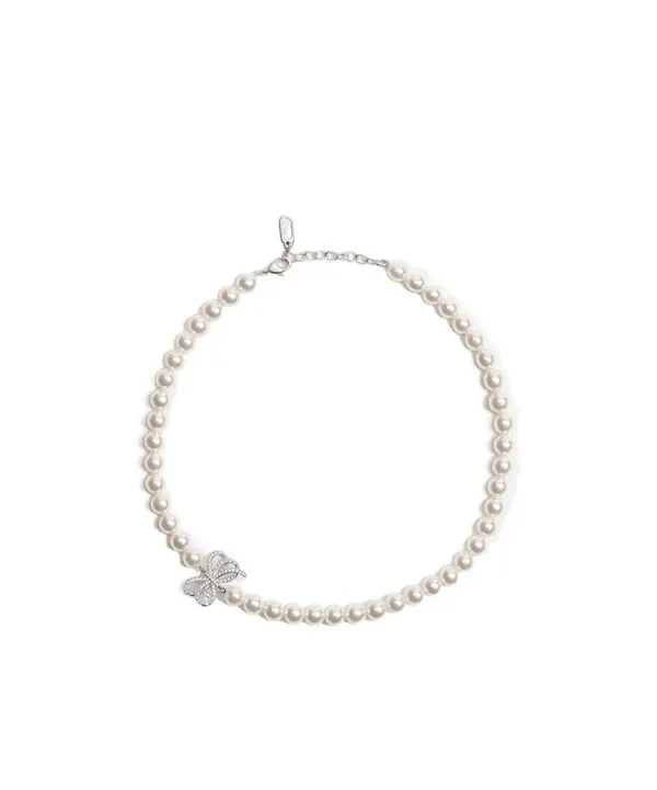Dior Collier Infinity Bow - White