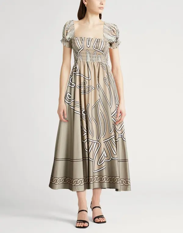 Tory Burch Multicolor Short Sleeve Dress