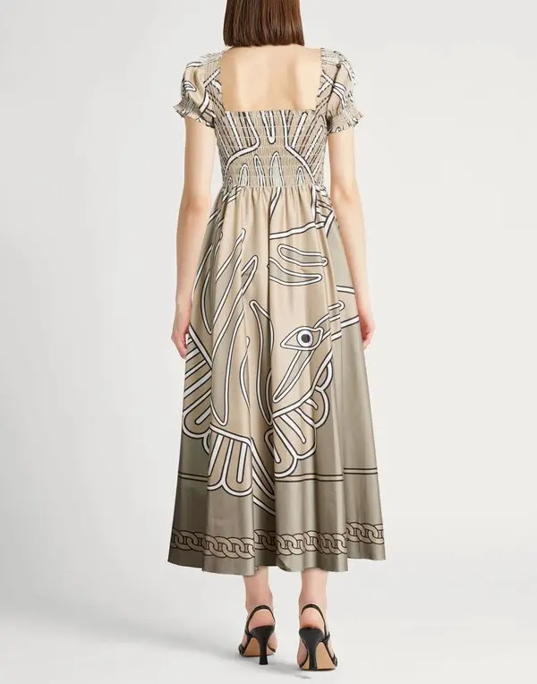 Tory Burch Multicolor Short Sleeve Dress