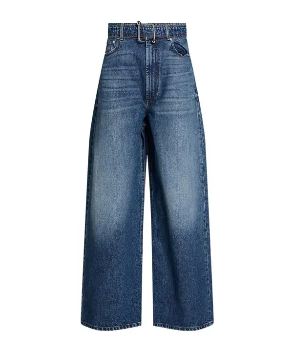 Sportmax Faded Flared Jeans - Blue
