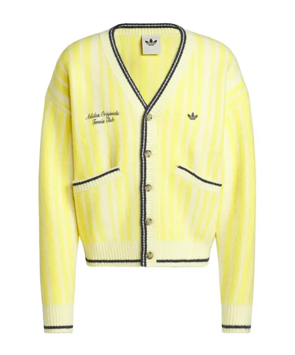 ADIDAS ORIGINALS Knit Cardigan - Yellow