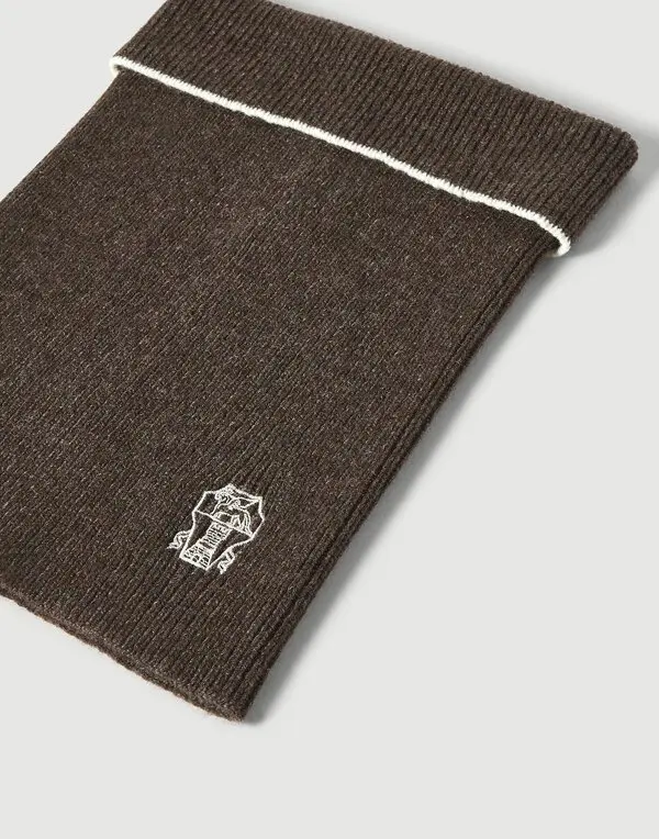 Brunello Cucinelli Ribbed Logo-embroidered Neck Warmer